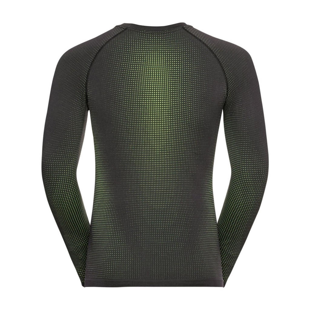 ODLO PERFORMANCE WARM ECO BL LS TOP CREW OD GRAPH GR/LNG LIZ