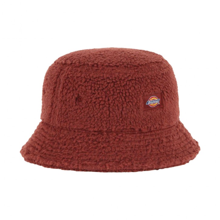 DICKIES RED CHUTE BUCKET HAT FIRED BRICK