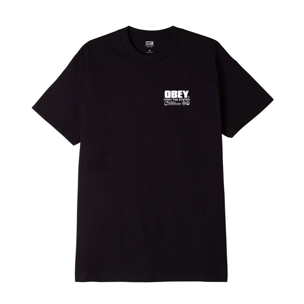 OBEY FIGHT THE SYSTEM CLASSIC TEE BLACK